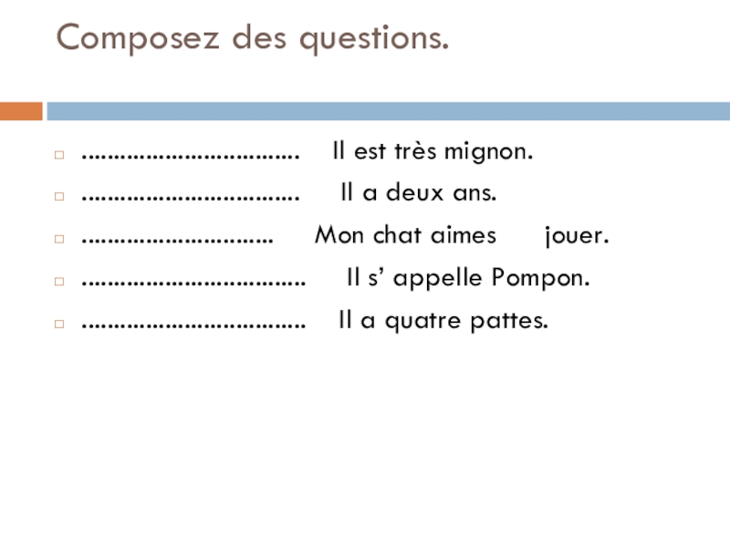Презентация по французскому языку на тему Животные 5 класс. доклад, проект